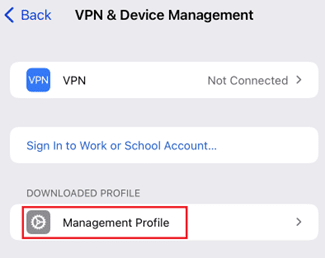 Mobile Device Enrolment - iPhone