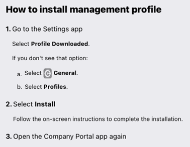 Mobile Device Enrolment - iPhone
