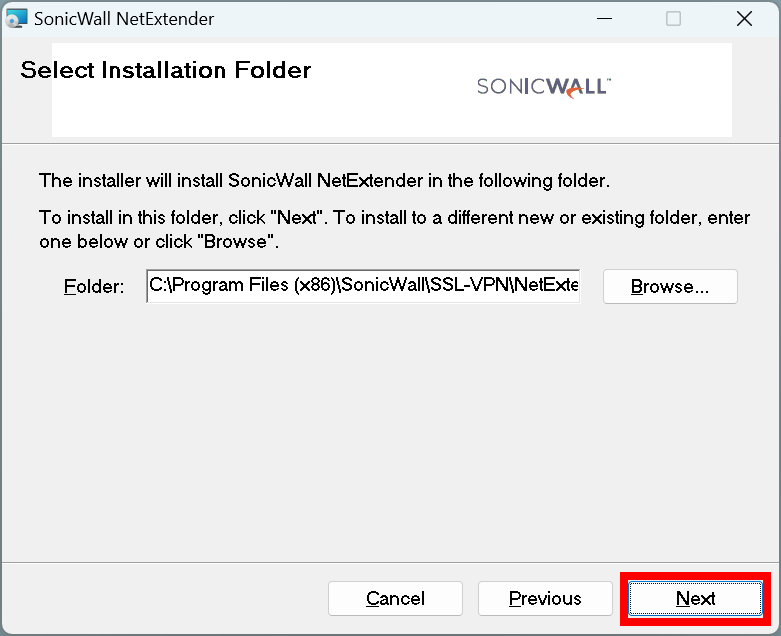 SonicWall SSLVPN - Standard