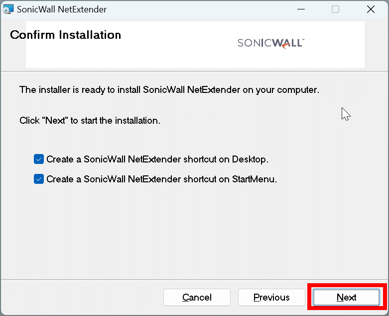 SonicWall SSLVPN - Standard